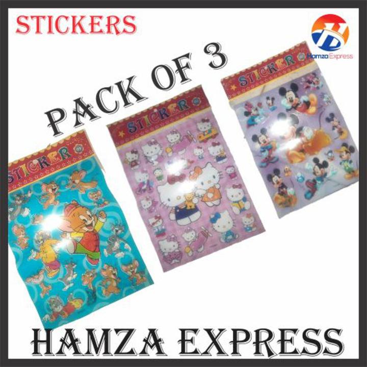 Kids Sticker Pack Of 3 Sheets BY HAMZA EXPRESS | Daraz.pk