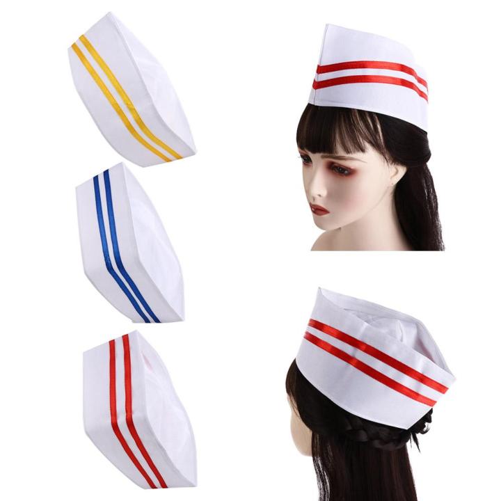 Kitchen Forward Cap Boat Shape Headwear Chef Hat Breathable Oil-Proof ...