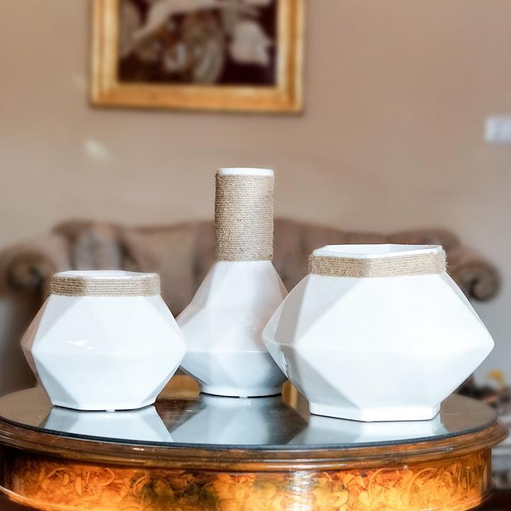 Ceramic Rope Vases | Daraz.pk