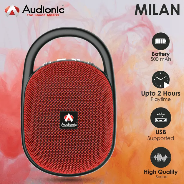 Audionic Milan Portable Speaker | Mobile Speaker | Bluetooth 5.1 | TF ...