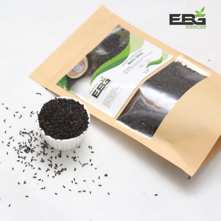 Basil Seeds (Tukhm e Balanga/ Tukmaria Seeds/ Sabja Seeds) 100g | Daraz.pk