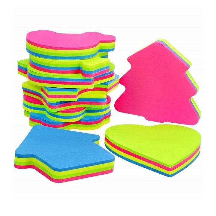 Different shapes 3inx3in Sticky Note Pad 100 sheets in a pad multi ...