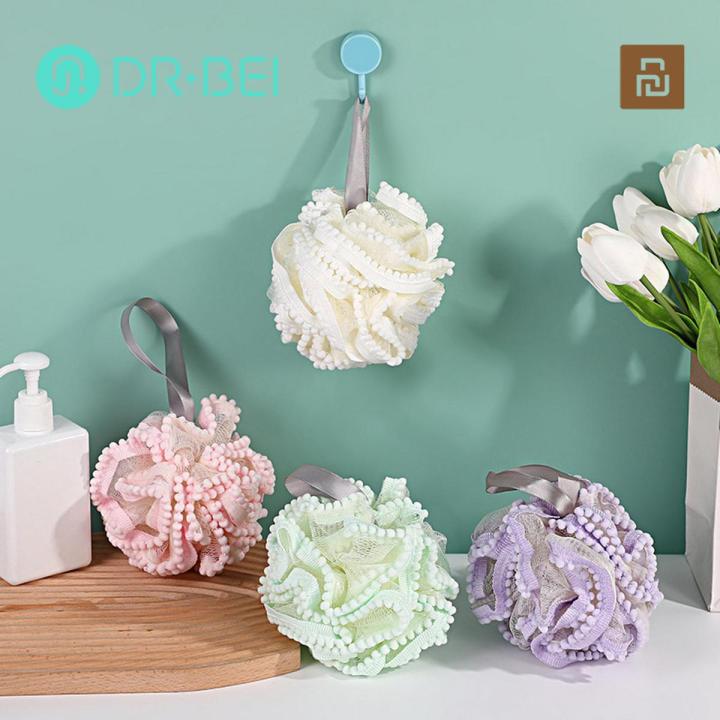 Dr Bei Shower Brush High Water Absorption Soft Shower Mesh Foaming