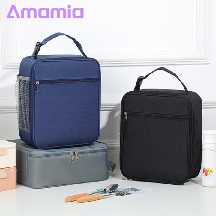 Amamia Bento Handbag Zipper Closure Lunch Box Container Thermal Bag ...