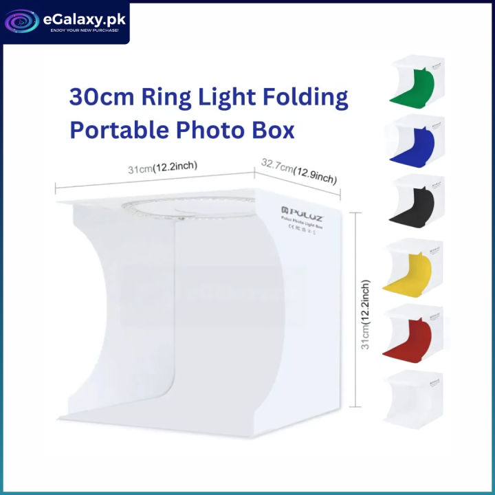 PULUZ 30cm Mini Folding Lightbox Photography box Photo Studio Softbox ...