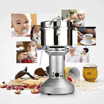 Portable Silver Crest Grain Mill 100g Vertical Buckle Herb Grain Heavy ...