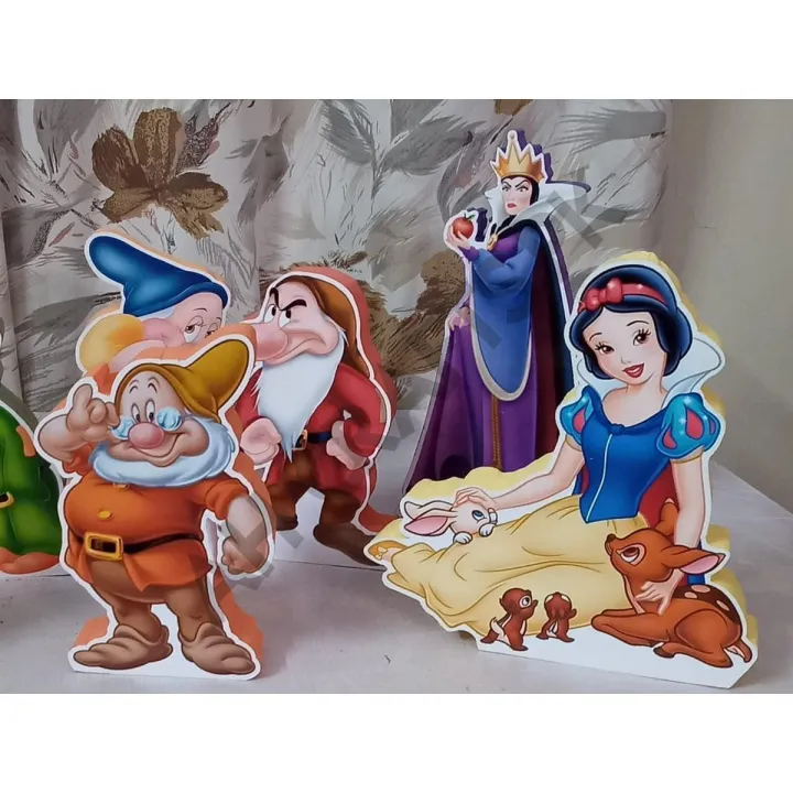 Snow White and Seven Dwarfs Table Cutouts Set of 11Pcs | Daraz.pk