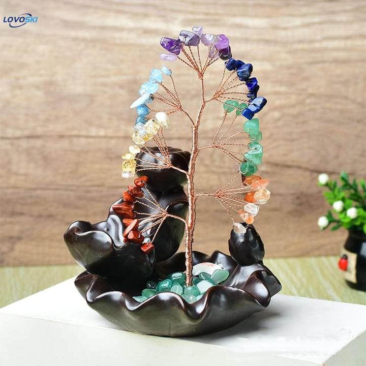 Waterfall Burner Money Tree Statue for Desktop Table Centerpieces ...