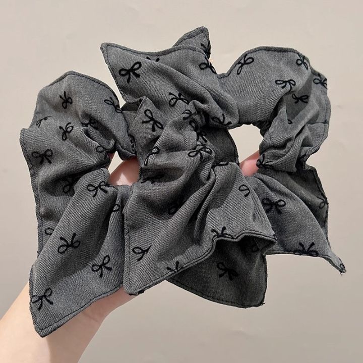 Bow square scarf, large intestine scrunchie, oversized headband, women ...