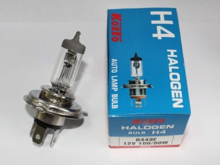 KOITO JAPAN H4 12V 100/90W HALOGEN BULB 3 PIN FOR CAR HEADLAMP 100% ORIGINAL Pack of 2 | Daraz.pk