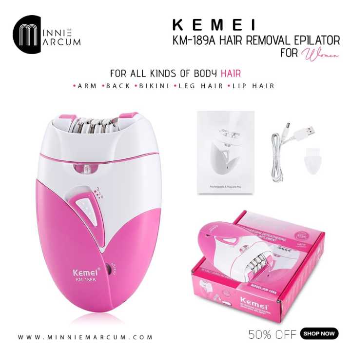 KM-189-A Rechargeable Epilator Threading Machine - Dual Speed ...