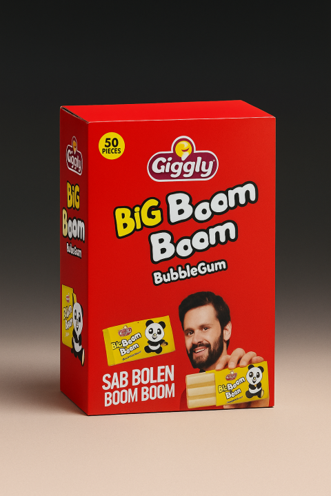 Boom Boom Bubble Gum – 50 Pieces | Fruity Chewing Gum for Kids | Daraz.pk