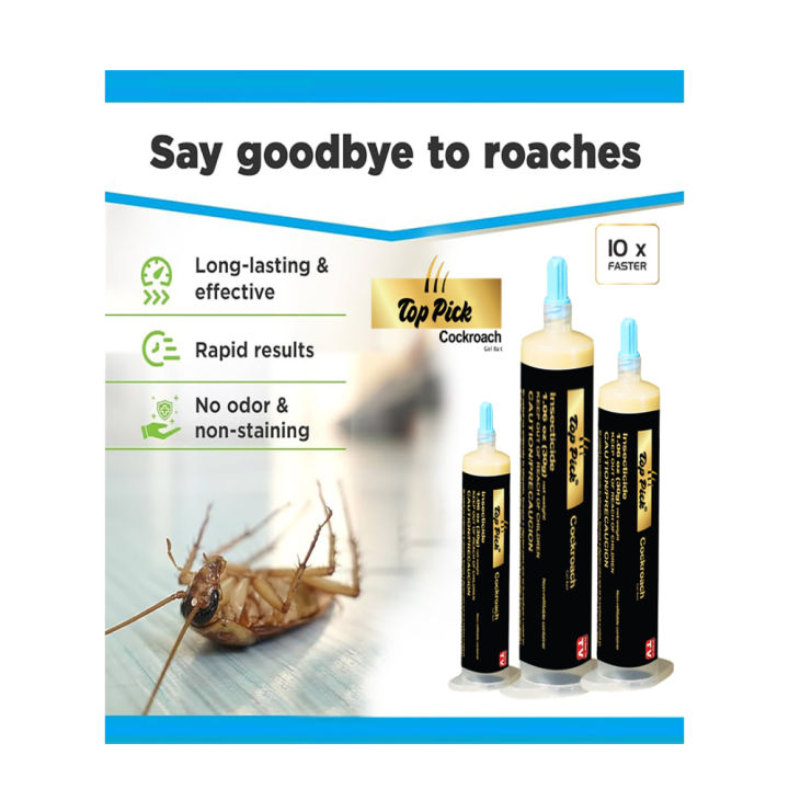 Post Toppick Say Goodbye To Roaches Pack Of 3 Gel Bait 30g | Daraz.pk