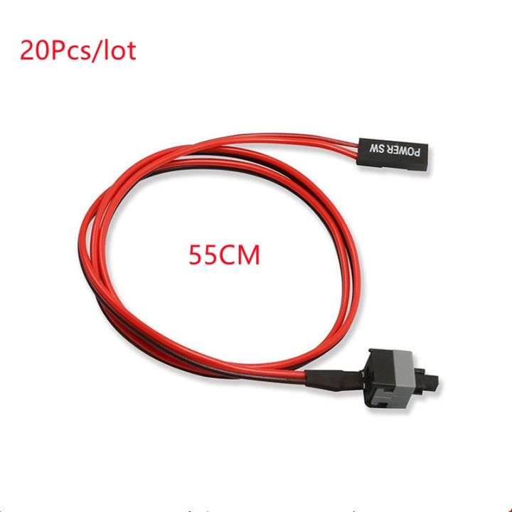 【All Of Me】ATX Desktop Computer 2 Pin PC Power on/off Push Button Cable ...