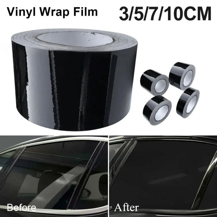 1Roll Durable Carbon Fiber Vinyl Wrap Film Glossy 3/5/7/10CM Vinyl ...