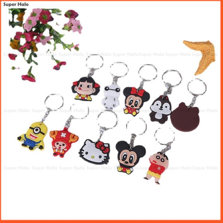 【Ready Stock 1PCS PVC Key Chain Cartoon Figure Anime Key Ring bag car ...