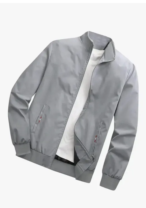 Men's Satin Bomber Jacket with Simple Design and Smooth Finish | Daraz.pk