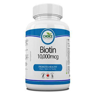 Biotin 10000mcg Max Strength Vitamin B7 60Vegeterian_Caps | Daraz.pk