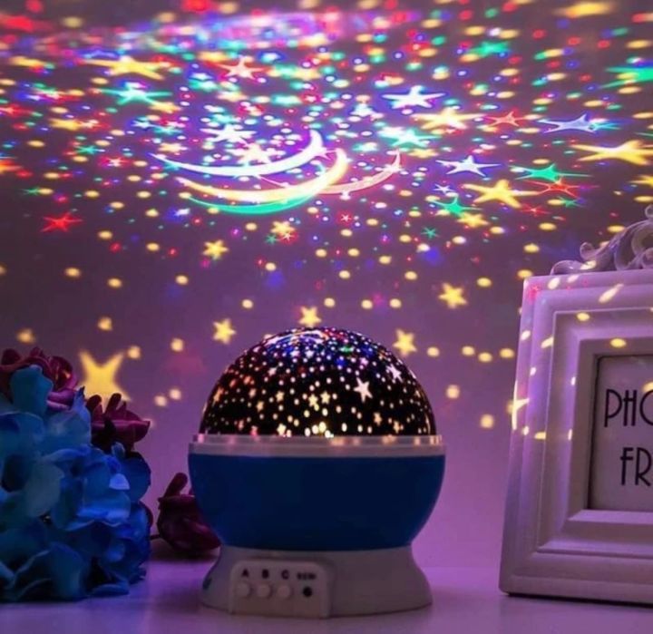 🌙 Starry Sky Night Light Projector Lamp | Moon & Stars Galaxy LED Lamp ...