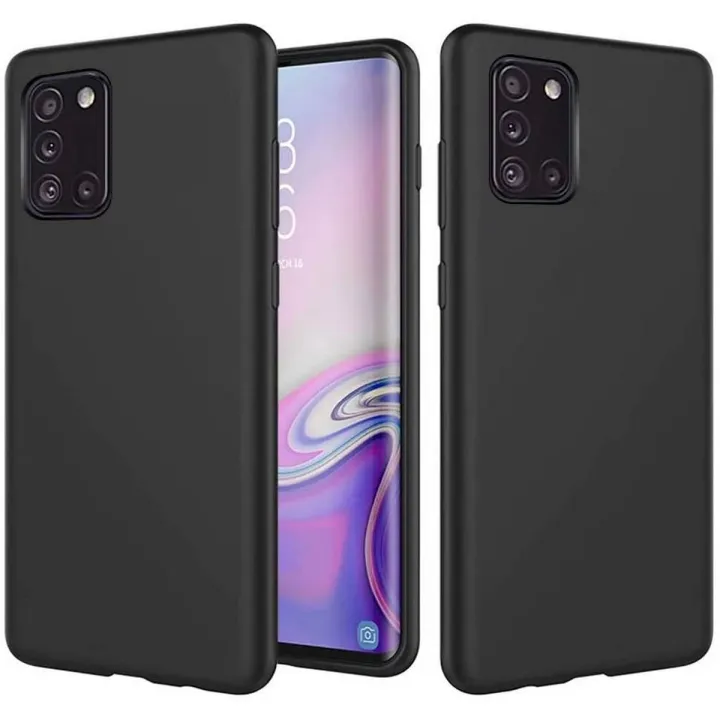 Samsung Galaxy A31 Black Soft silicon Back Cover | Daraz.pk