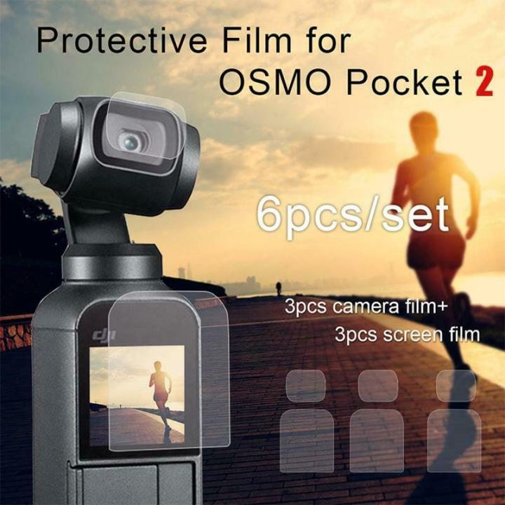 For DJI Pocket2 Tempered Glass Camera Lens Back Screen Protective Film ...