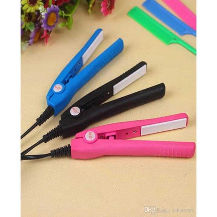 Electronic Fast Hair Straightener Portable Mini Hair Flat Iron | Daraz.pk