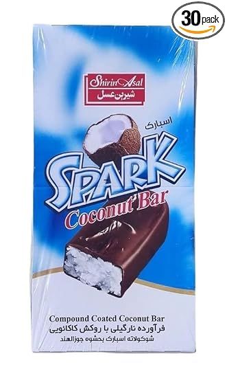 Spark Coconut Chocolate Bars – Pack of 30 | Imported Iranian Chocolate ...