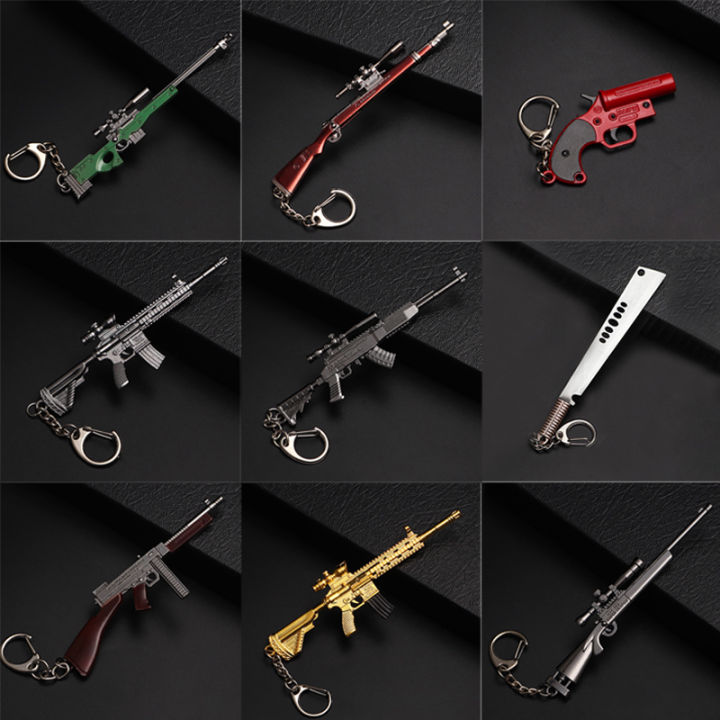 PUBG Keychain Playerunknowns Battlegrounds Keychain M24 AWM M4A1 AKM ...