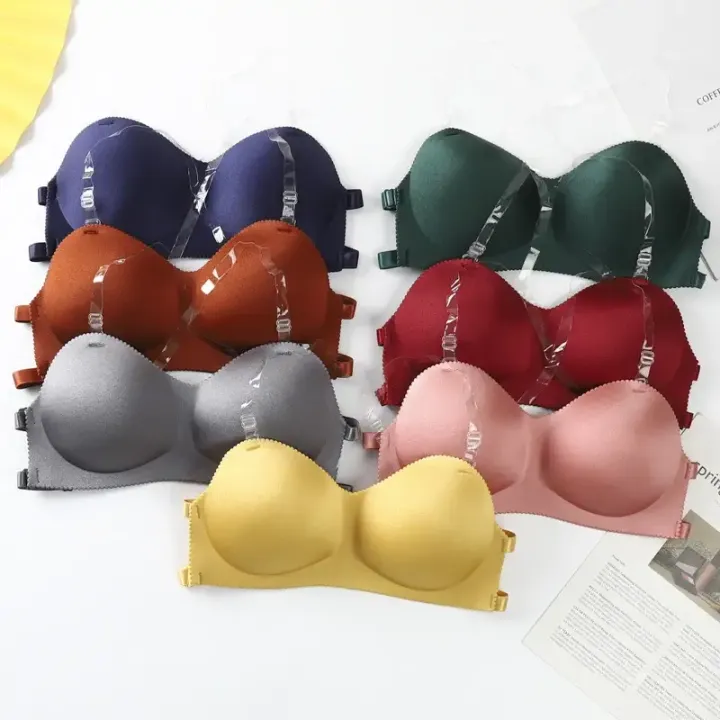 Stylish Strapless Chest Wrap Bra for Girls with Transparent Straps ...