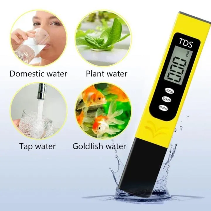 TDS Meter Digital Water Quality Tester 0-9990 ppm Water Quality Tester ...