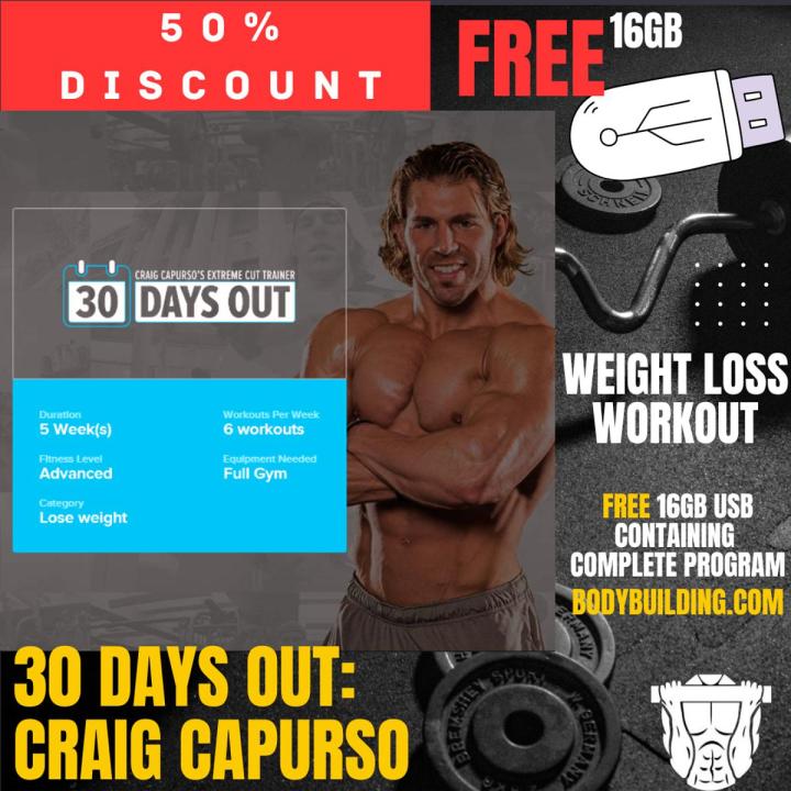 30 Days Out (Weight Lose Workout Plan) Fitness Training Programs | Daraz.pk