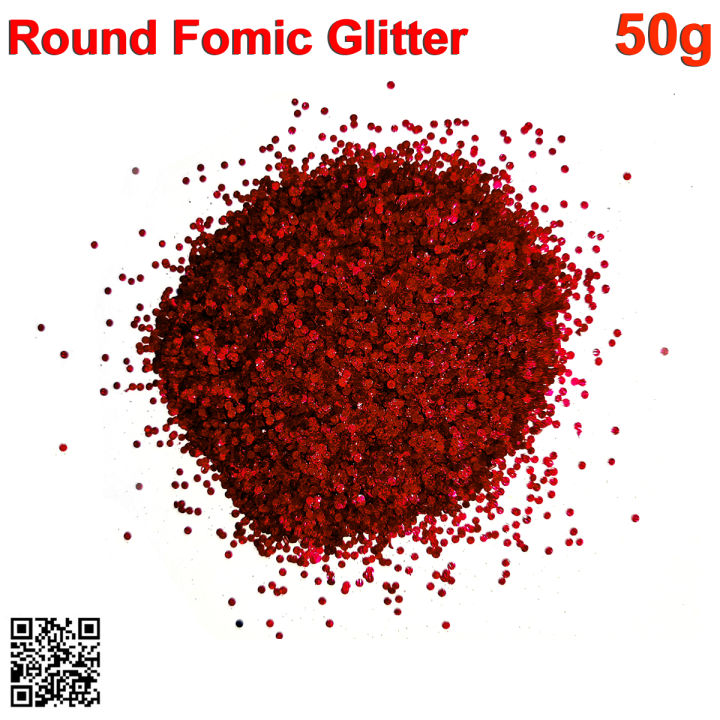 Round Fomic Glitter Red Color for Art Work Decorations Crafting ...