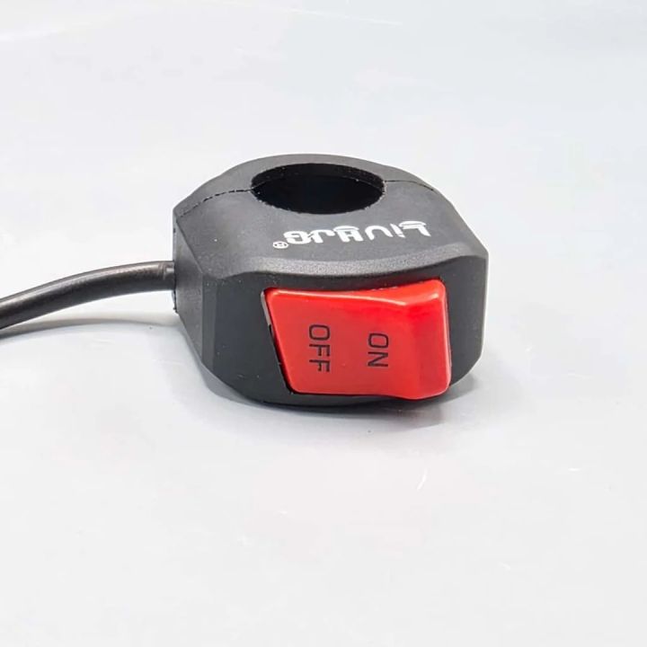 1 Pc HJG Universal Motorcycle On/Off Switch Button – Handlebar Mount ...