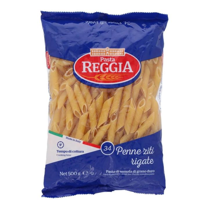 REGGIA PASTA 34 PENNE ZITI RIGATE 500 GM (𝐢𝐦𝐩𝐨𝐫𝐭𝐞𝐝 & 𝐨𝐫𝐢𝐠𝐧𝐚𝐥) | Daraz.pk