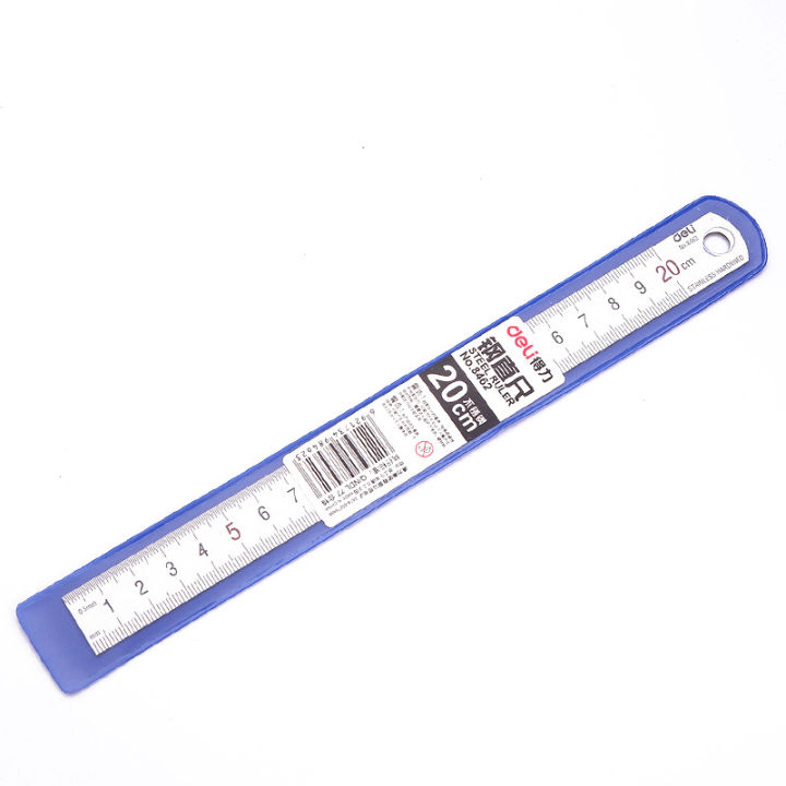 Office Supplies Deli 8462 Steel Ruler 20cm Ruler 20cm Steel Ruler ...