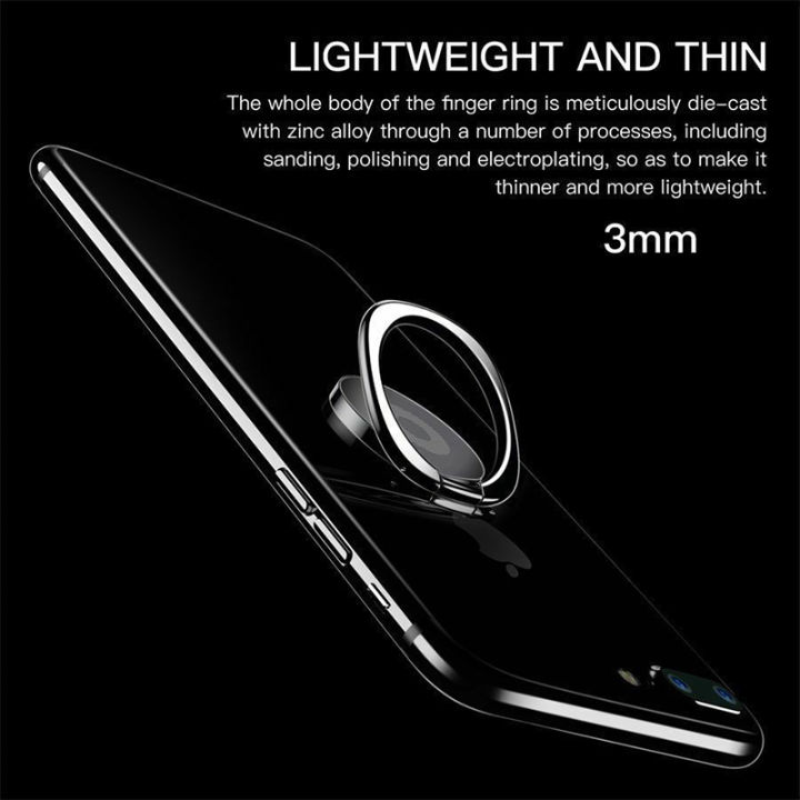 Universal 360° Finger Ring Stand Phone Holder Car Rotatiting Grip ...