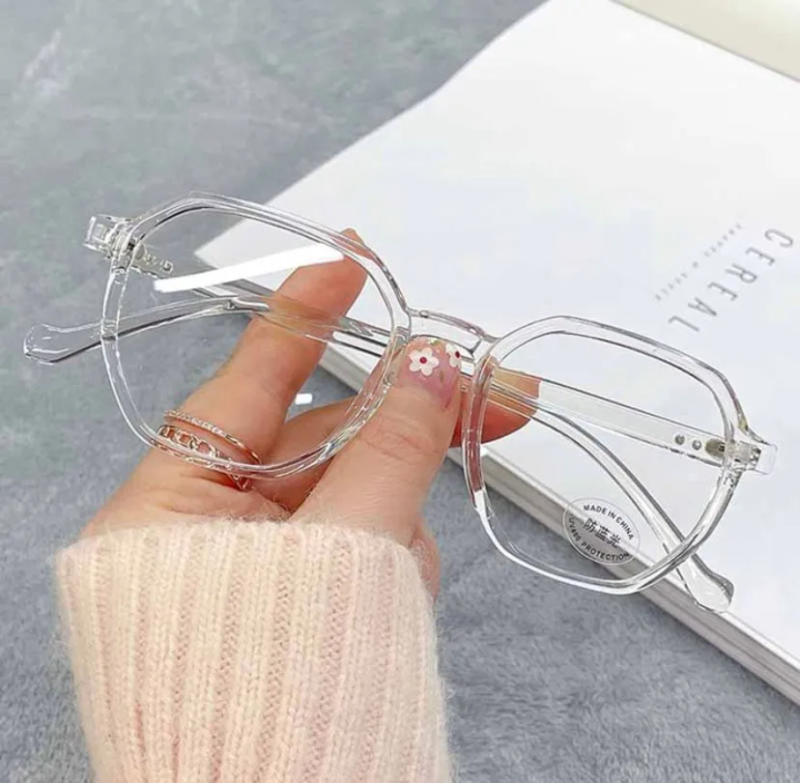 Eldorado Transparent Lightweight Anti Glare UV Eyeglasses For Men and ...