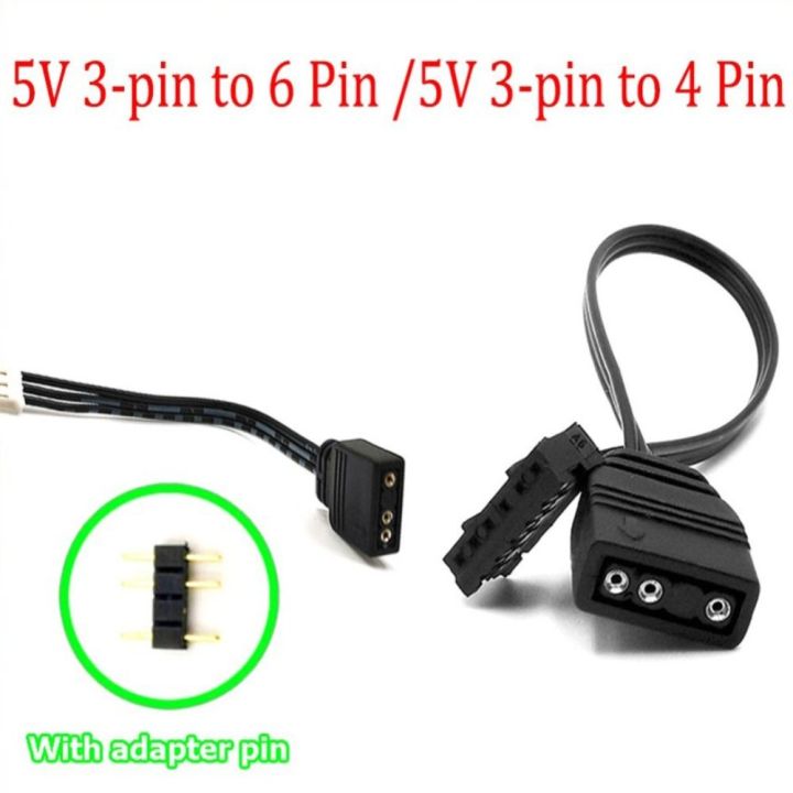 ARGB Coolmoon Exclusive 6pin/ 4pin Converter With Adapter Pin 5V For ...