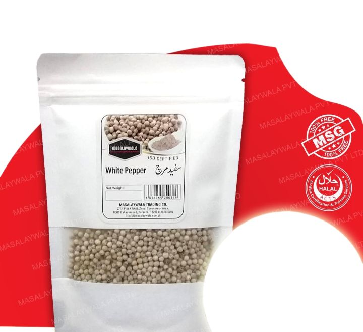 White Pepper Whole Dakhni Mirch Sabit 25gm | Daraz.pk