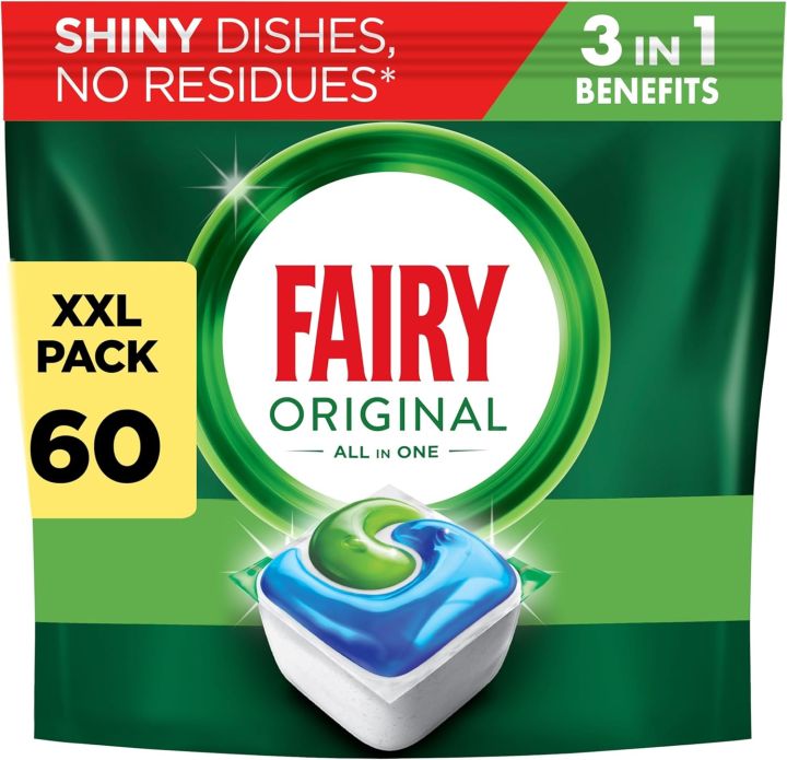 Fairy Original All in One Auto Dishwashing Tablet 60 Laundry ...