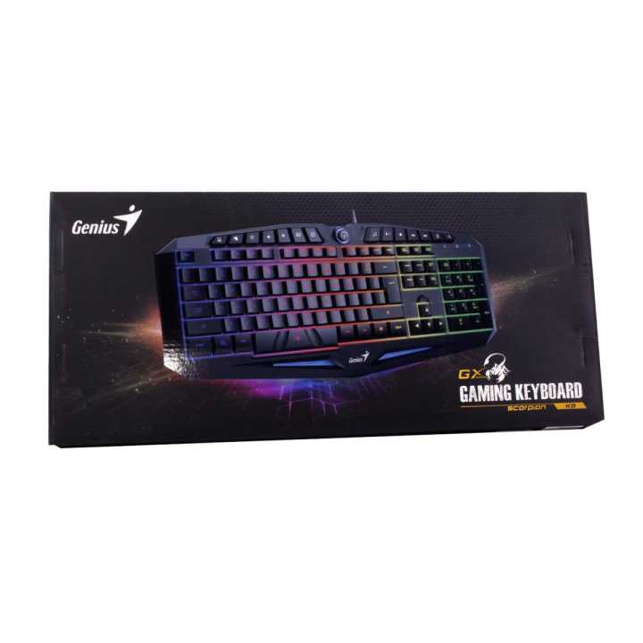 Genius GX Scorpion K9 Professional Backlit Gaming Keyboard with ...