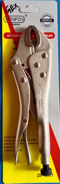 DENFOS GERMANY CURVED JAW LOCKING PLIER 10 INCH F0RGED STEEL HEAVY DUTY ...