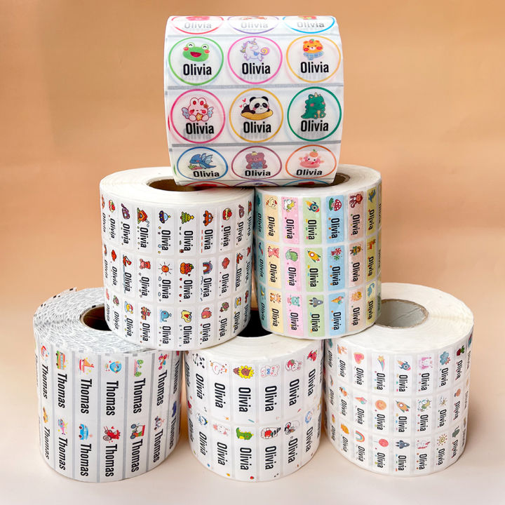 Custom Children Name Tag Stickers Waterproof Personalized Stationery ...