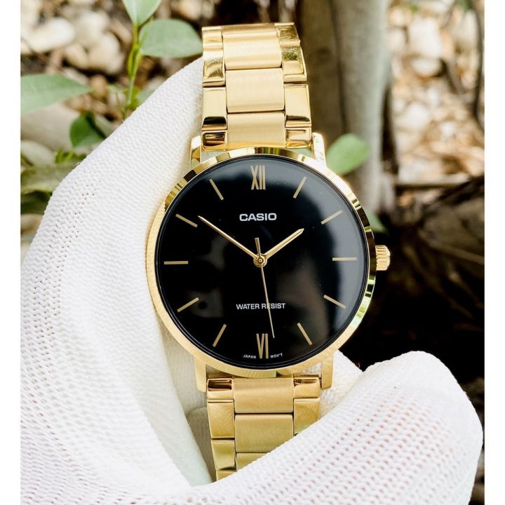 Original Casio - MTP-VT01G-1BUDF - Stainless Steel Wrist Watch for Men ...