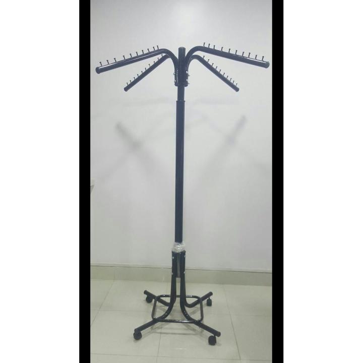 48 PCs Nob Cloth Hanging Revolving Stand with Wheels | Daraz.pk