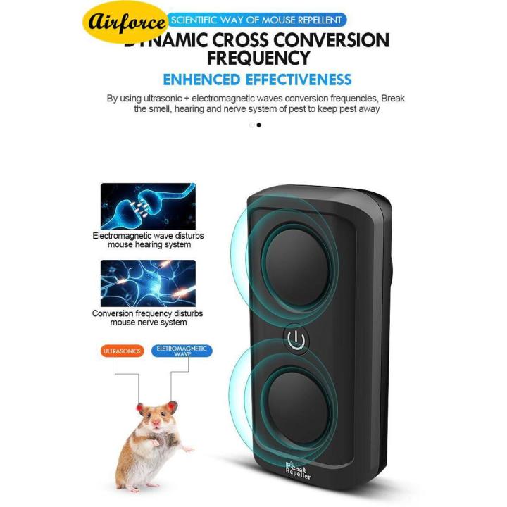 New Ultrasonic Electronic Pest Repellers Mosquito Cockroach Mice Killer ...