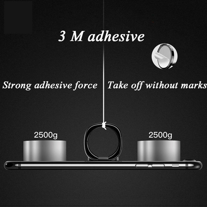Universal 360° Finger Ring Stand Phone Holder Car Rotatiting Grip ...