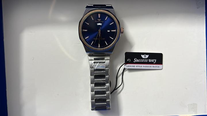 Wrist Watch for Men Success Way Good Quality Watch Silver Stripe with ...