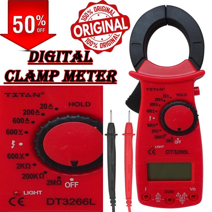 Professional Imported Digital Clamp Meter LCD Electronic Multimeters ...
