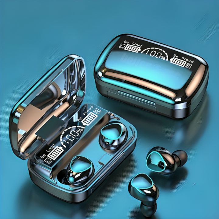 Air buds/ Bluetooth Earphones / Wireless Earbuds With Power Bank | Daraz.pk